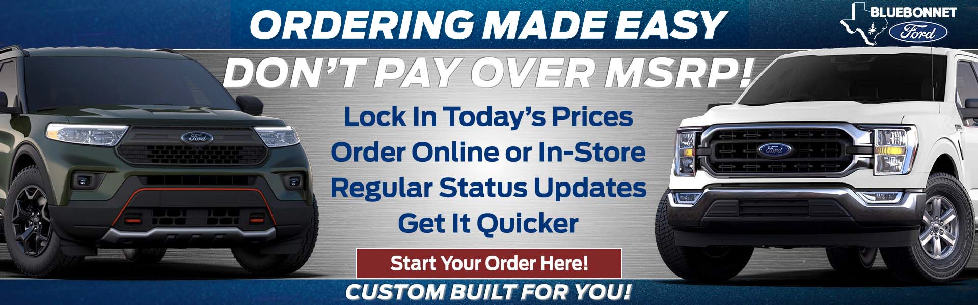 Bluebonnet Ford Car Dealership Located in New Braunfels, Texas